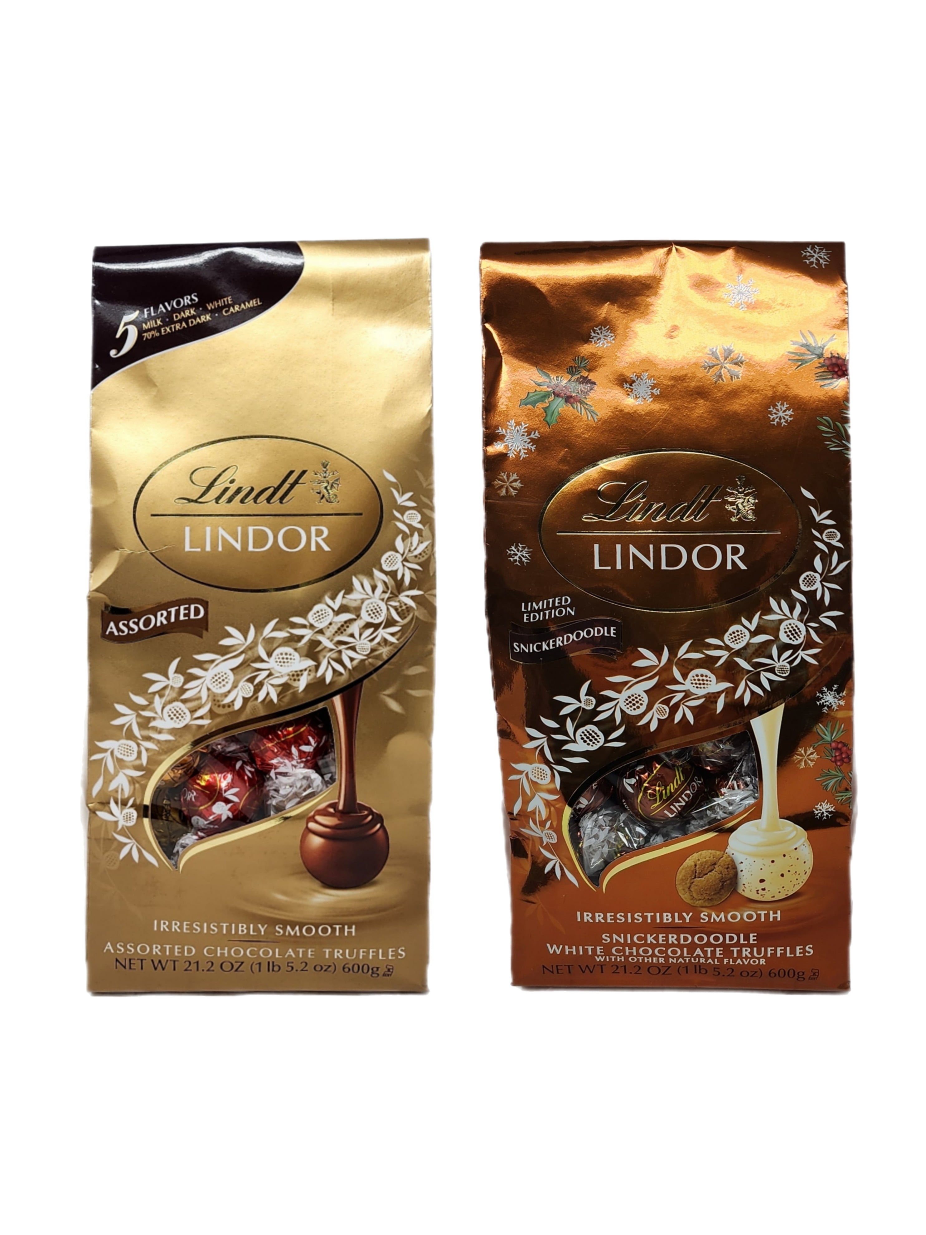 Lindt Lindor Chocolate Truffles Variety Pack, White Chocolate ...