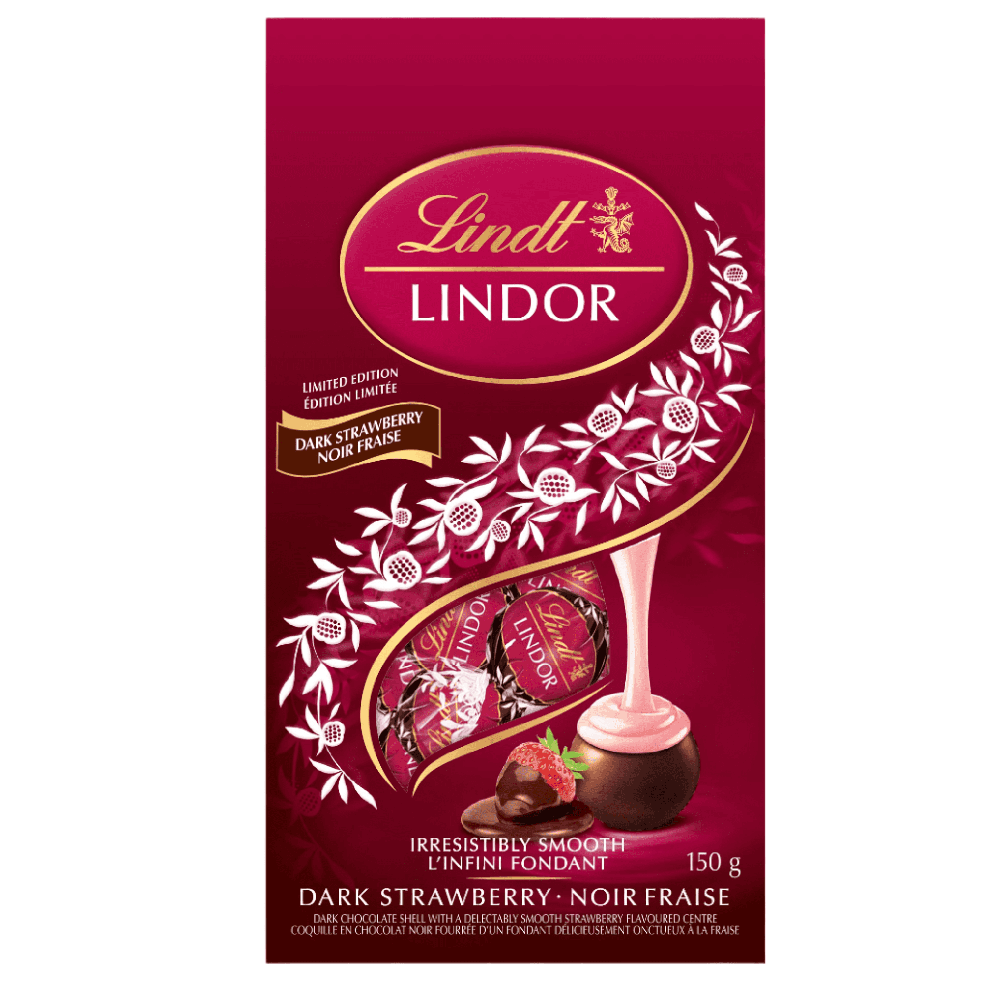 Lindt Lindor Dark Chocolate Strawberry Balls, 150g/5.2 oz. - Walmart.com
