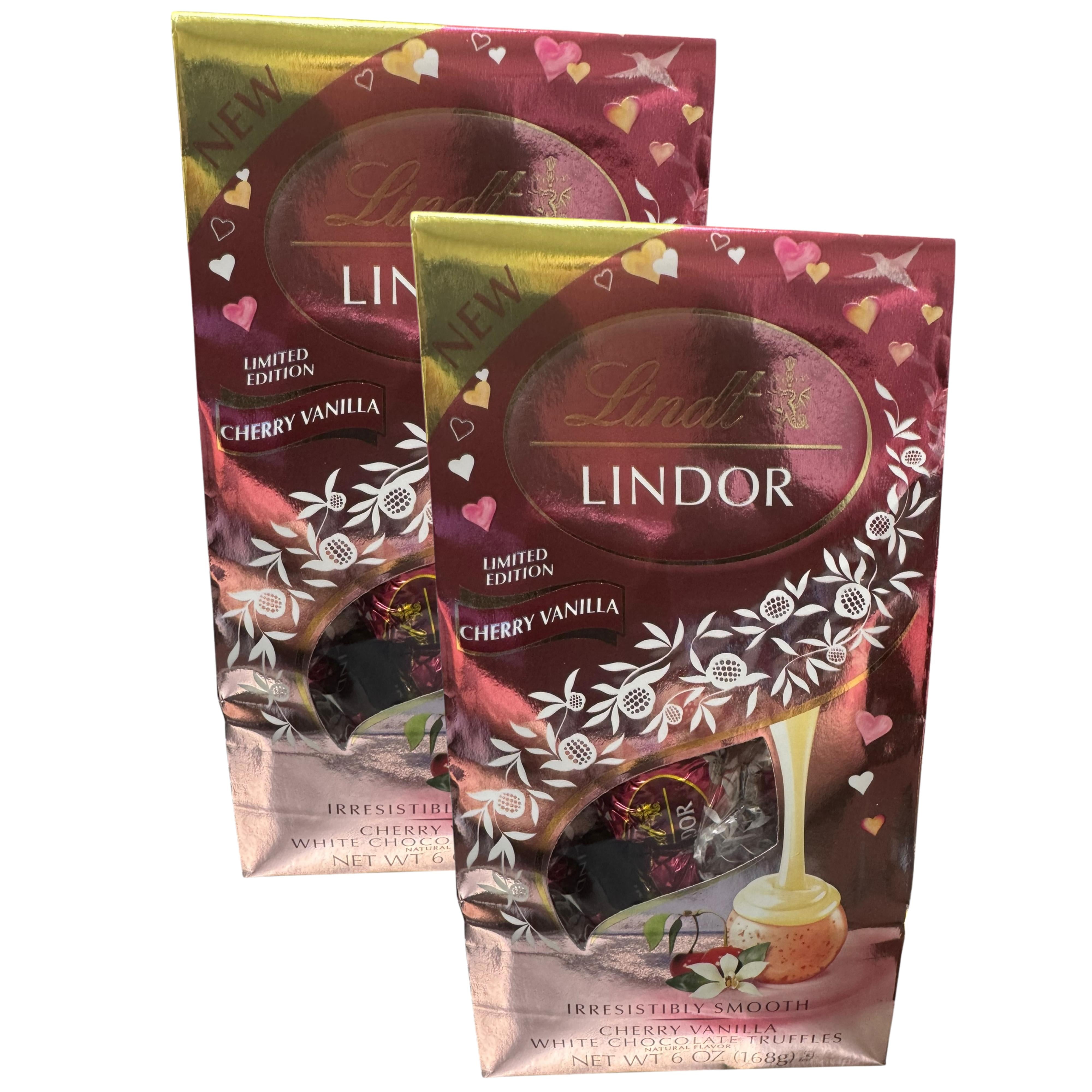 Lindt Lindor Limited Edition Valentine's Day Truffles - 2 Pack: Cherry ...