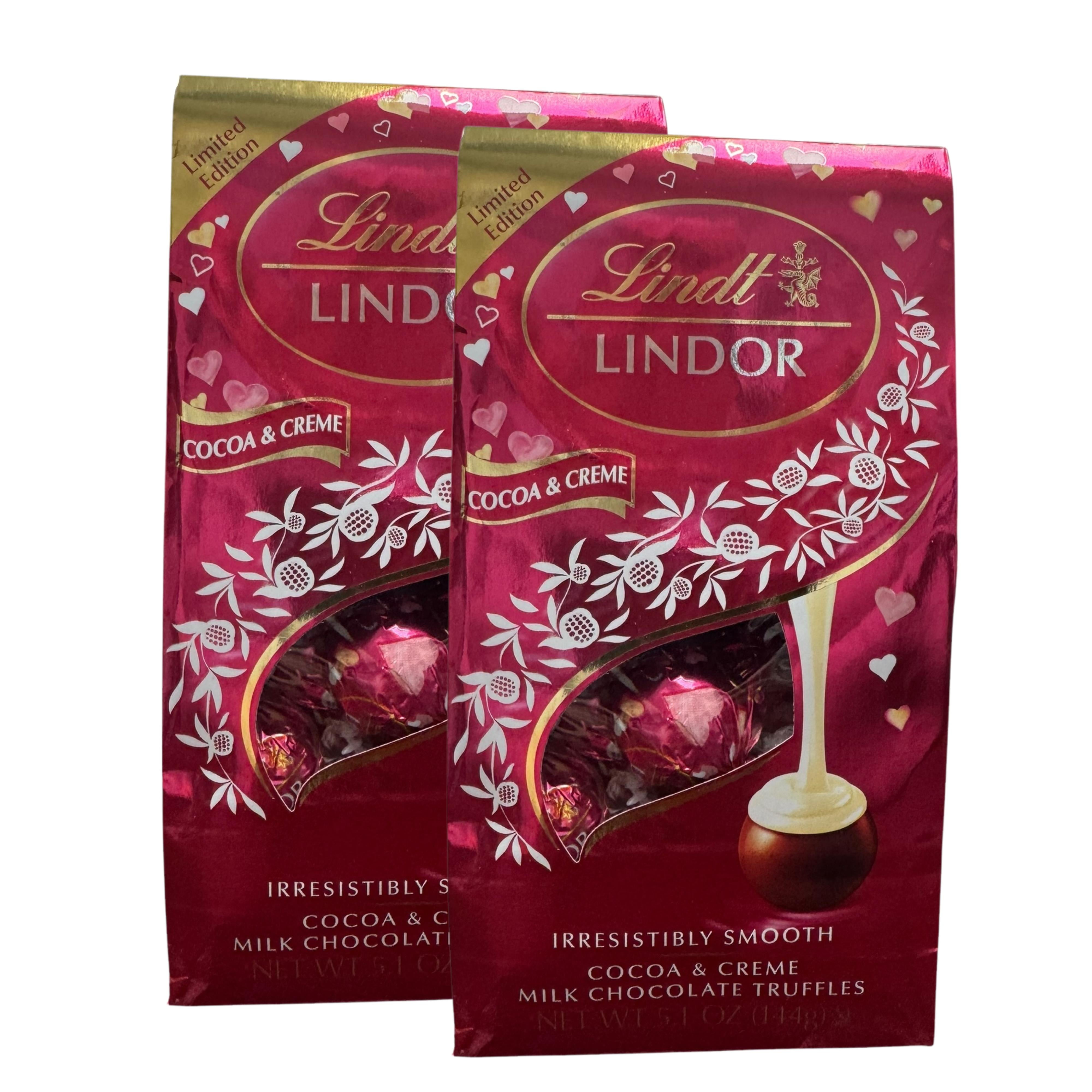 Lindt Lindor Limited Edition Valentine's Day Truffles - 2 Pack: Cocoa ...
