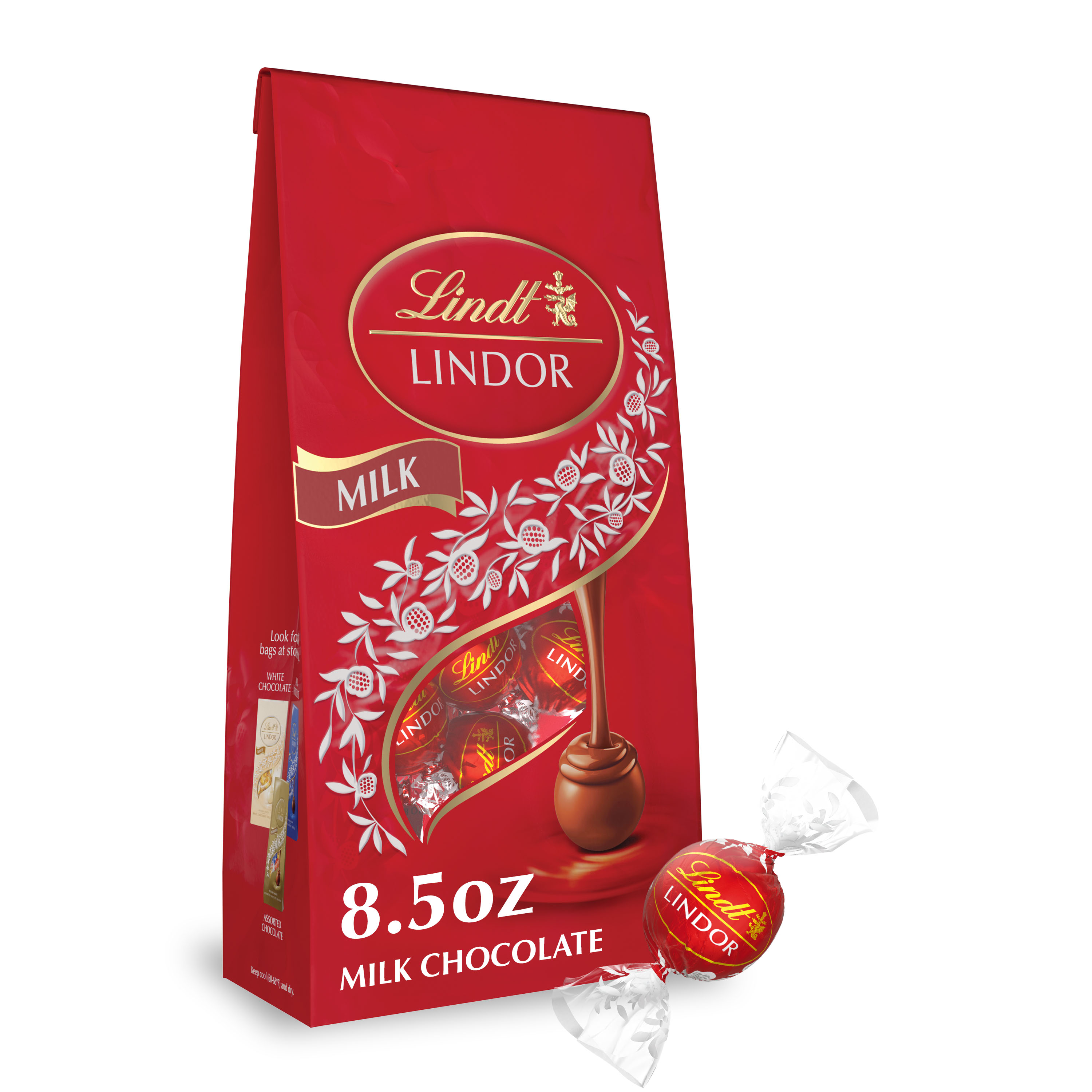 Lindt Lindor Dark Chocolate Candy Truffles, 8.5 oz. Bag - Walmart.com