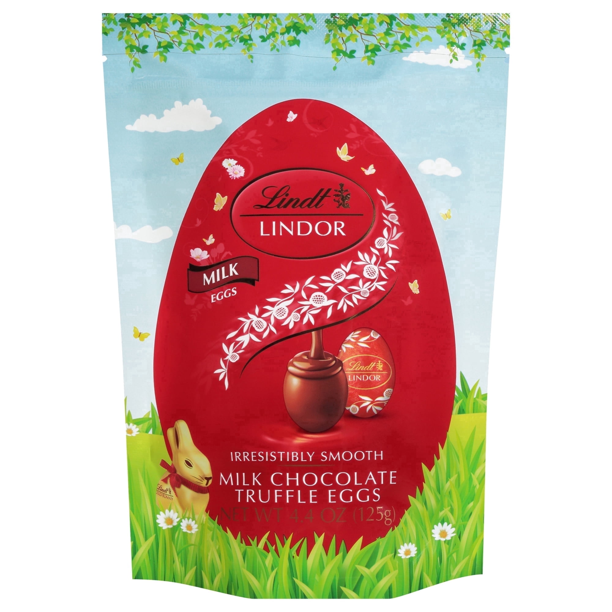 Lindt Lindor, Milk Chocolate Candy Truffles, Easter Eggs, 4.4 oz, 1 ...