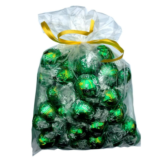 Lindt Lindor Truffles 2 lb Gift Bag - approx 75 pcs Mint Milk Chocolate ...
