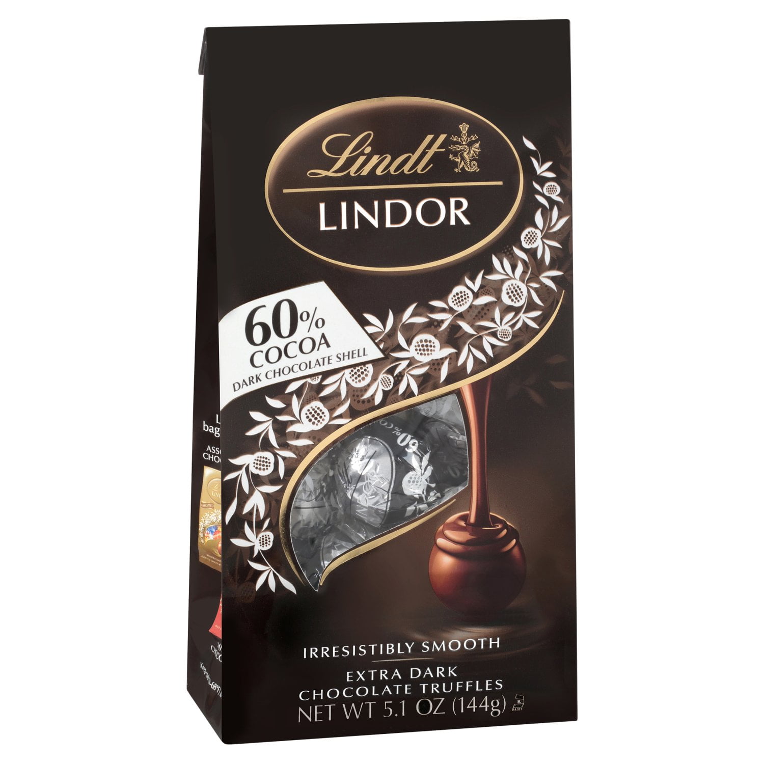 Lindt Lindor Truffles Extra Dark Chocolate - 5.1 Oz - Walmart.com