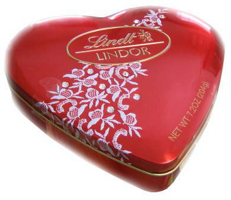 Lindt Lindor Valentine Heart Tin, 7.2oz (204g) - Walmart.com