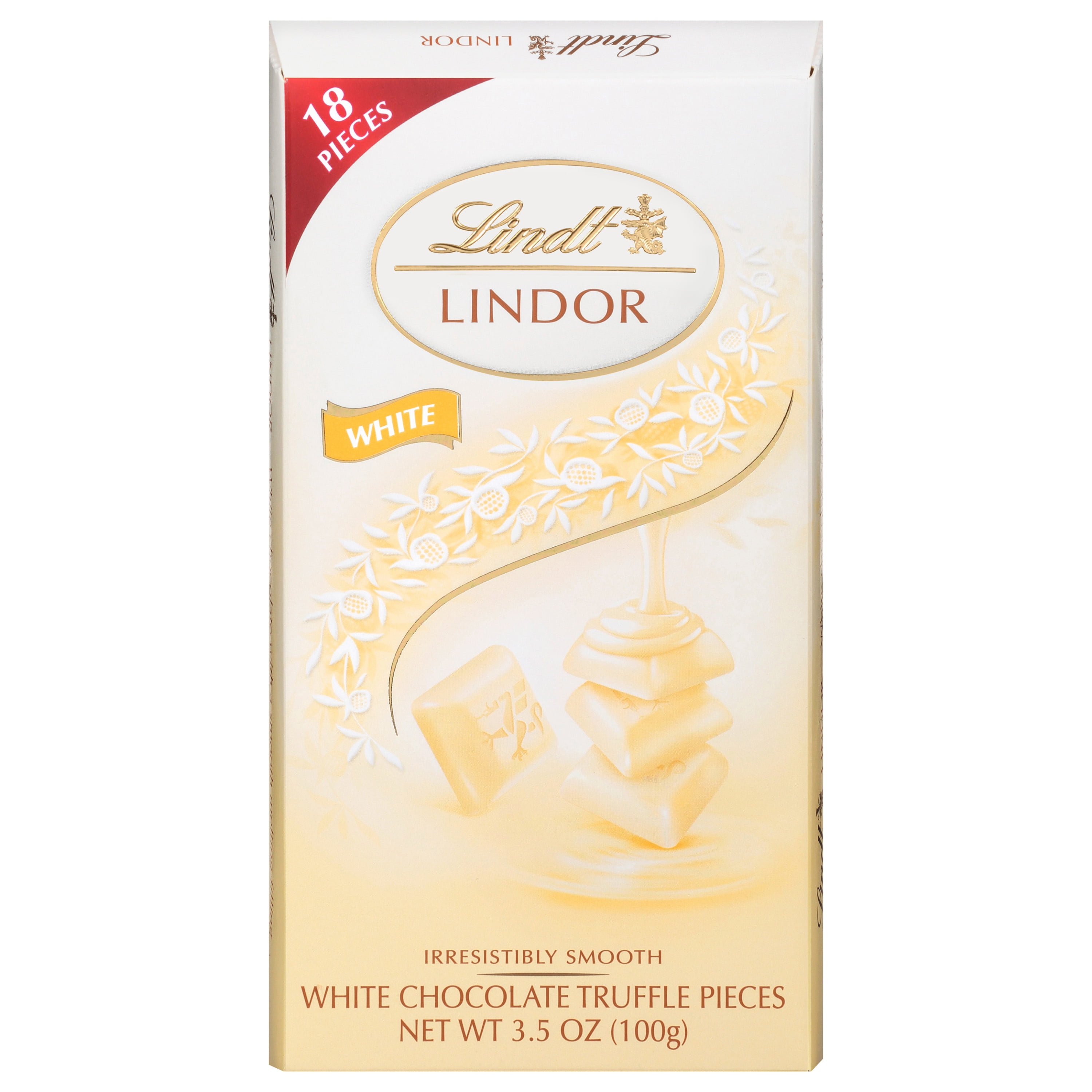 Lindt Lindor White Chocolate Truffle Candy Bar, 3.5 oz. - Walmart.com