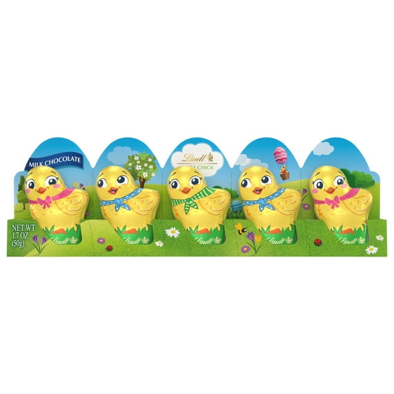 Lindt Mini Chicks, Hollow Milk Chocolate Candy, Easter, 1.7 oz. Pack ...