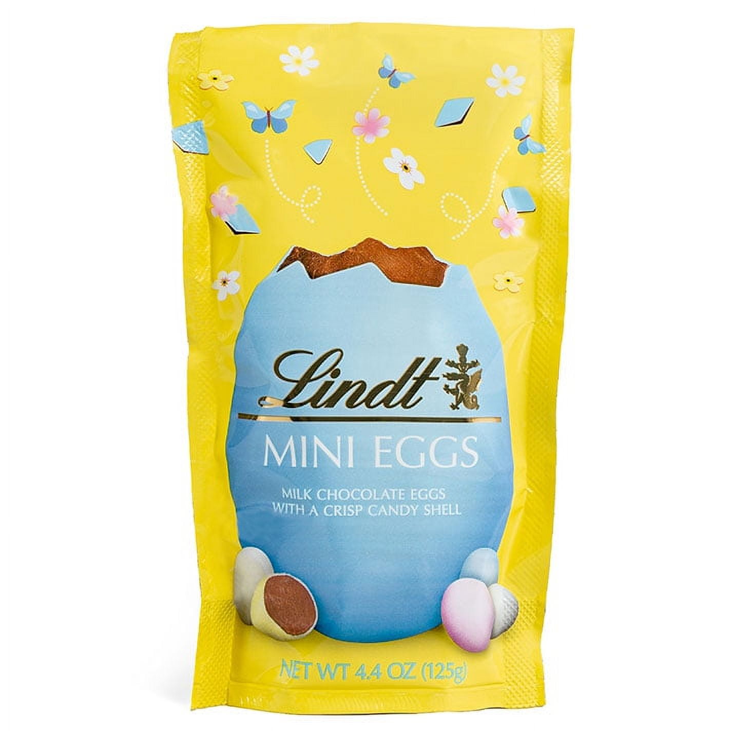 Lindt Mini Eggs Pouch Milk Chocolate, Milk Chocolate Eggs with a Crisp ...