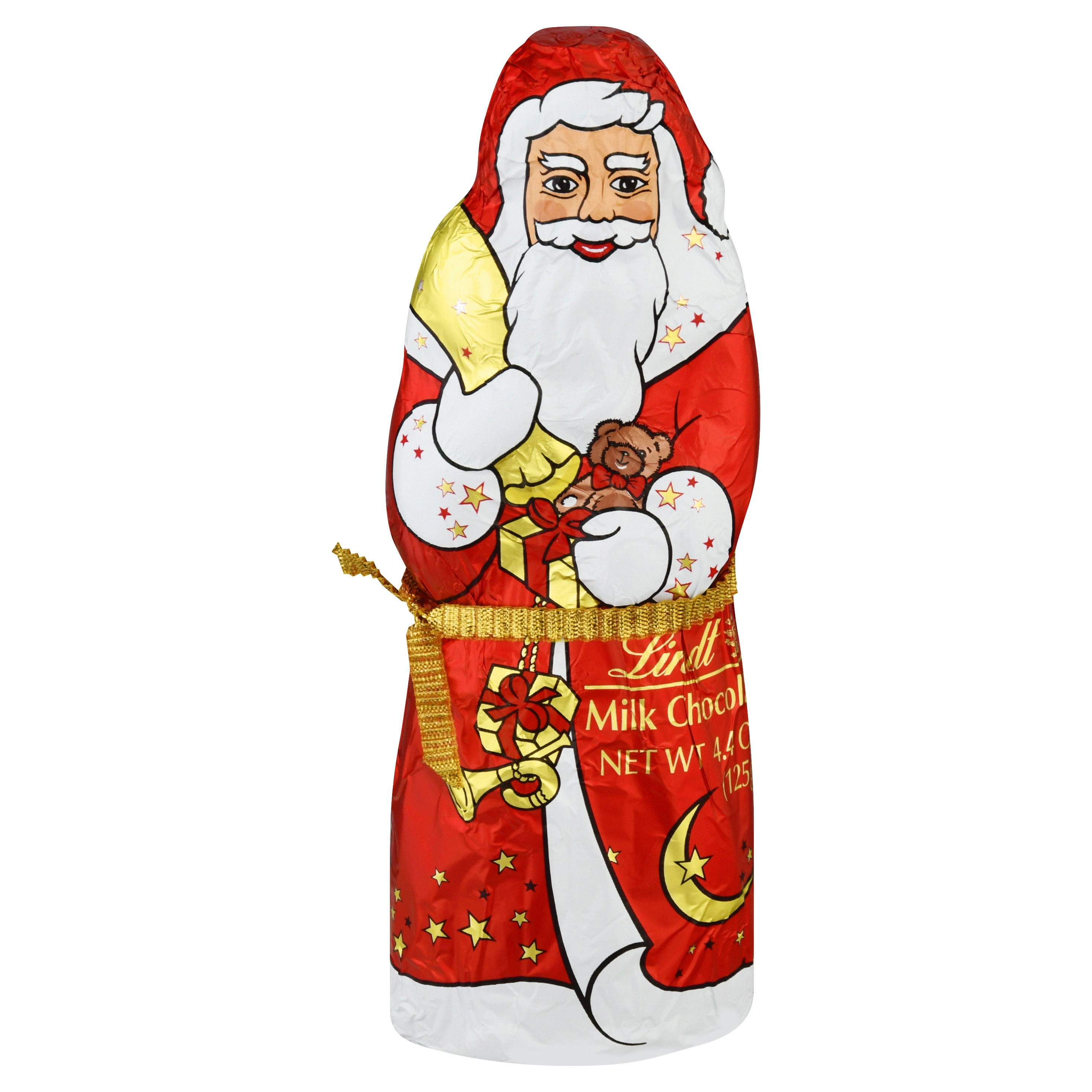 Lindt Santa Milk Chocolate, Christmas Chocolate Candy, 4.4 oz ...