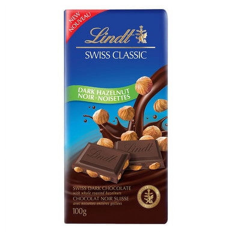 Lindt Swiss Classic Dark Hazelnut Chocolate Bar, 100g/3.5 oz. - Walmart.com