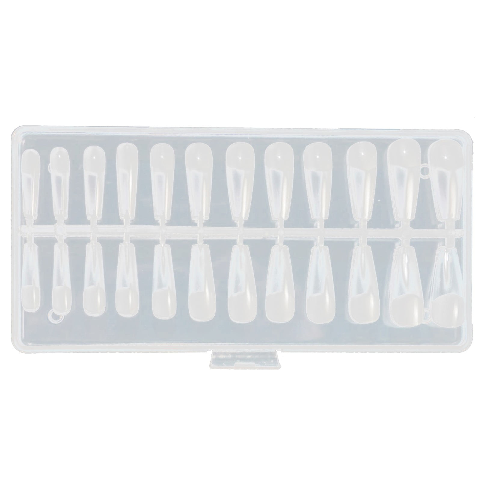 Lindung Nail 120 Pieces Boxed Transparent Water Tube Nail Transparent ...