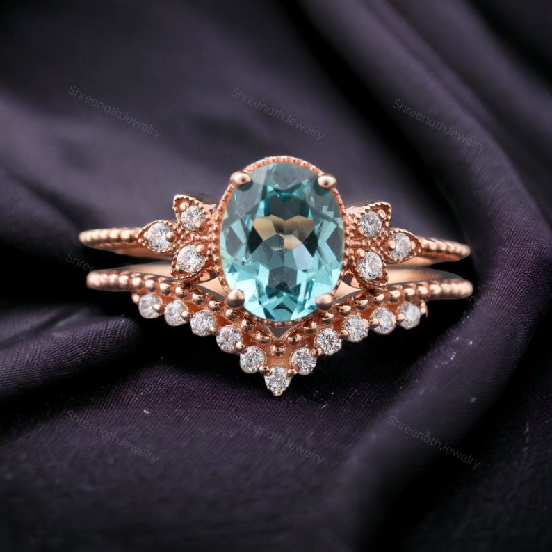 Lindy Blue Star Sapphire Solitaire Ring, Dainty Minimalist Women ...