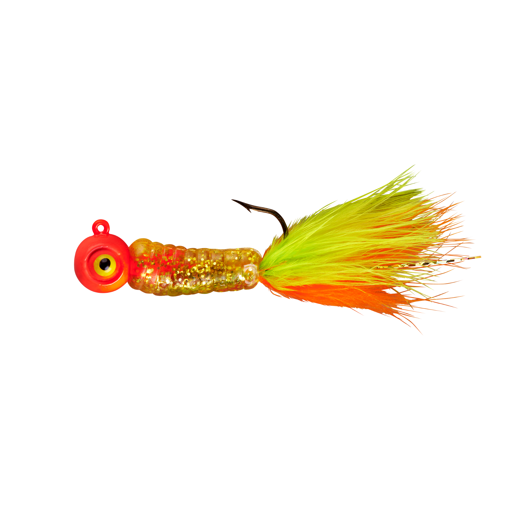 Lindy Fuzz-E-Grub Jig 2'' 1/4oz Gold Strike - Walmart.com