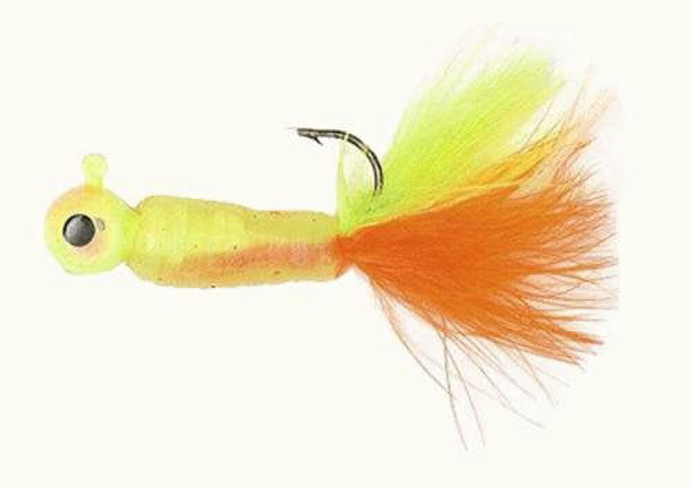 Lindy Fuzz-E Grub Jigs - Citrus Chub - 2 in - 1/8 oz LFEG342 - Walmart.com