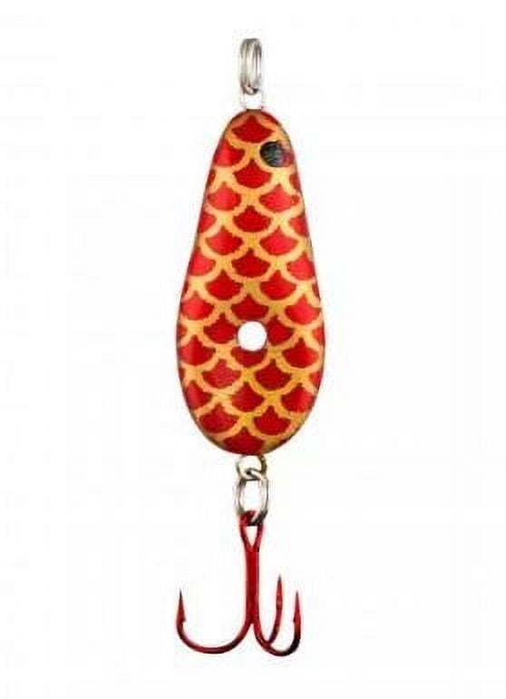 Lindy Glow Spoon Fishing Lure Ice Spoon Red Scale 1.25 1/8 oz ...
