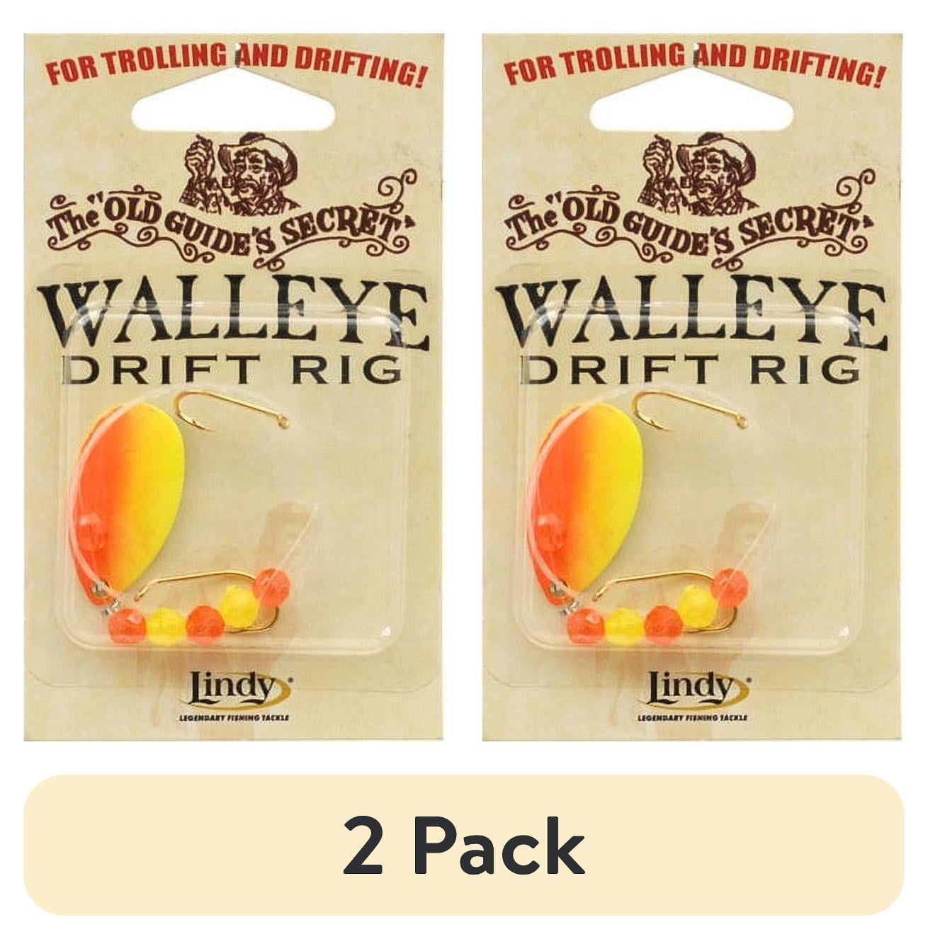 (2 pack) Lindy Old Guides Secret Drift Rig Fishing Lure Rig Chartreuse ...