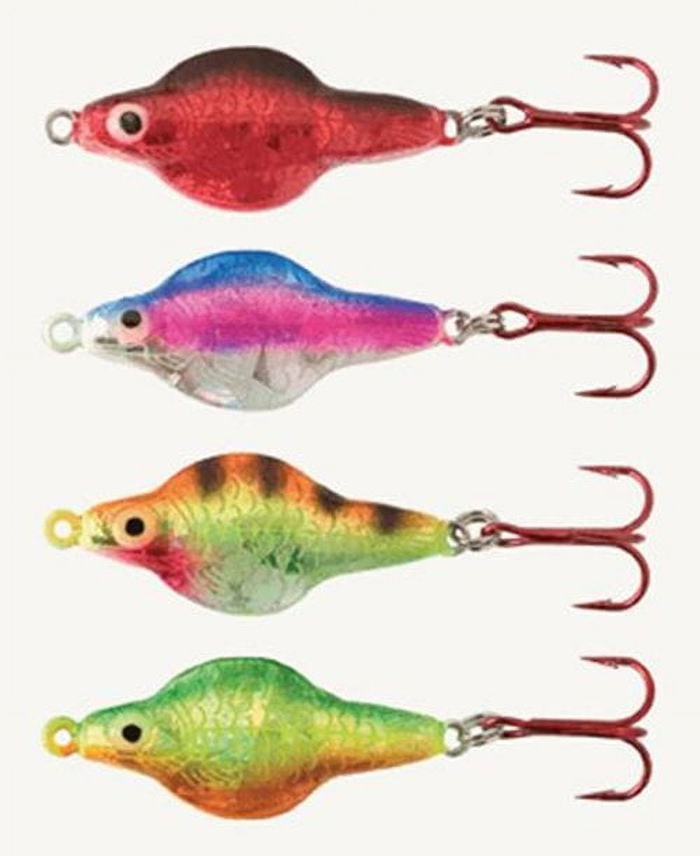 LINDY Rattl'n Flyer Spoon 1/16oz 1.5'' Red Hybrid Jigging Ice Fishing ...