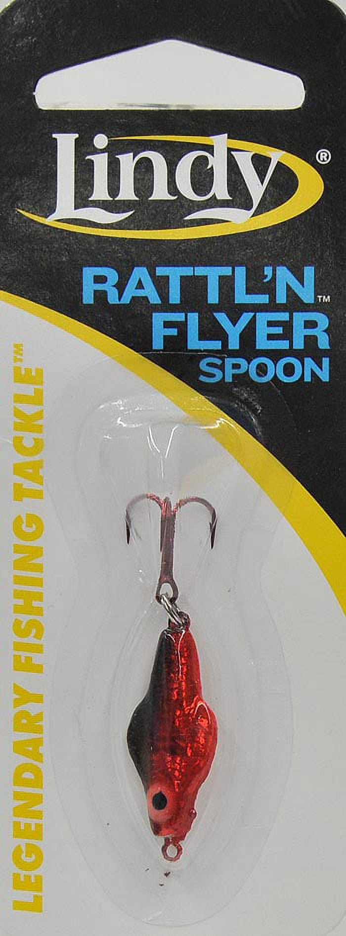 Lindy Rattl'n Flyer Spoon Ice Fishing Lure Red 1 1/4 in. 1/8 oz ...