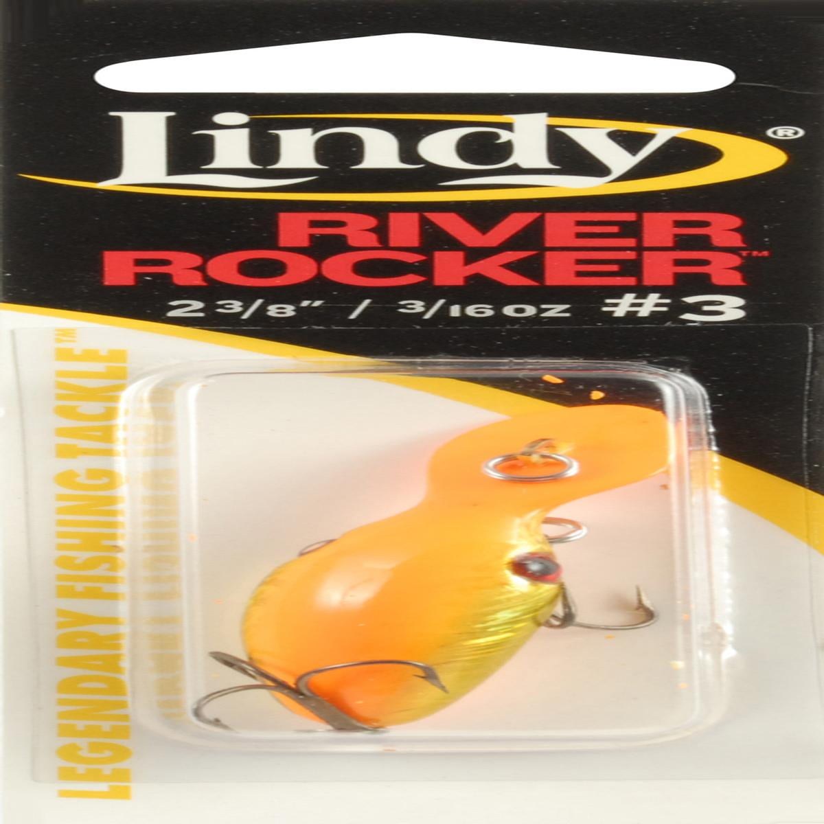 Lindy River Rocker Crankbait 2-3/8", 3/16 oz, Orangeade - Walmart.com