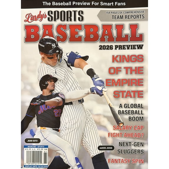 Lindy’S Sports Baseball 2026 Preview Magazine Issue 61 - Walmart.com