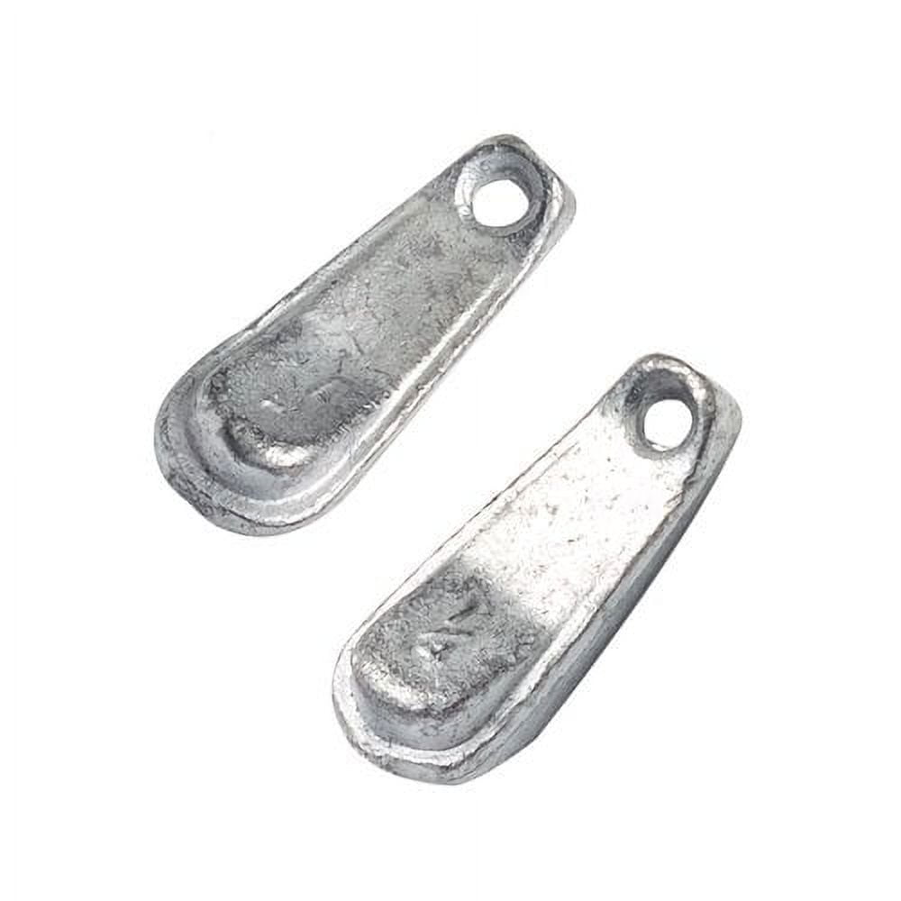 LINDY Walking Sinker Fishing Lure Silver 3/8 oz for Walleye Pike Sauger ...