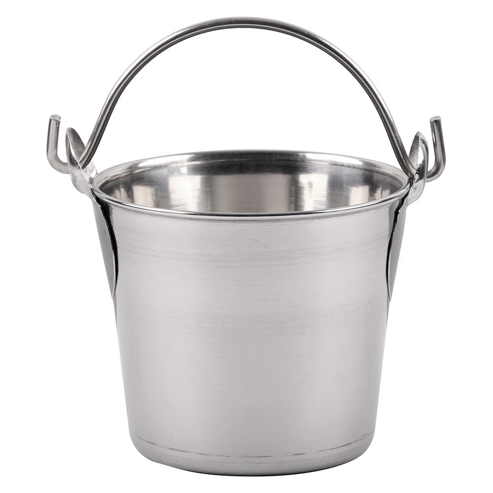 Lindy's 1-Quart Stainless Steel Bucket, Durable Seamless Bucket for ...