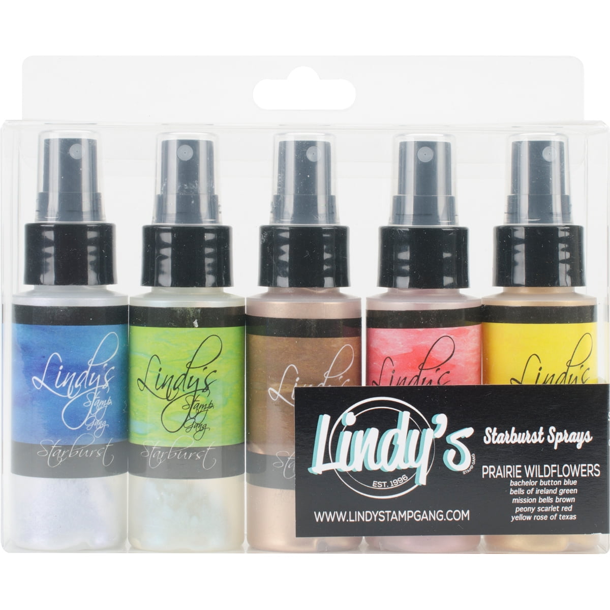 Lindy's Stamp Gang Starburst Sprays 2oz 5/Pkg-Prairie Wildflowers ...