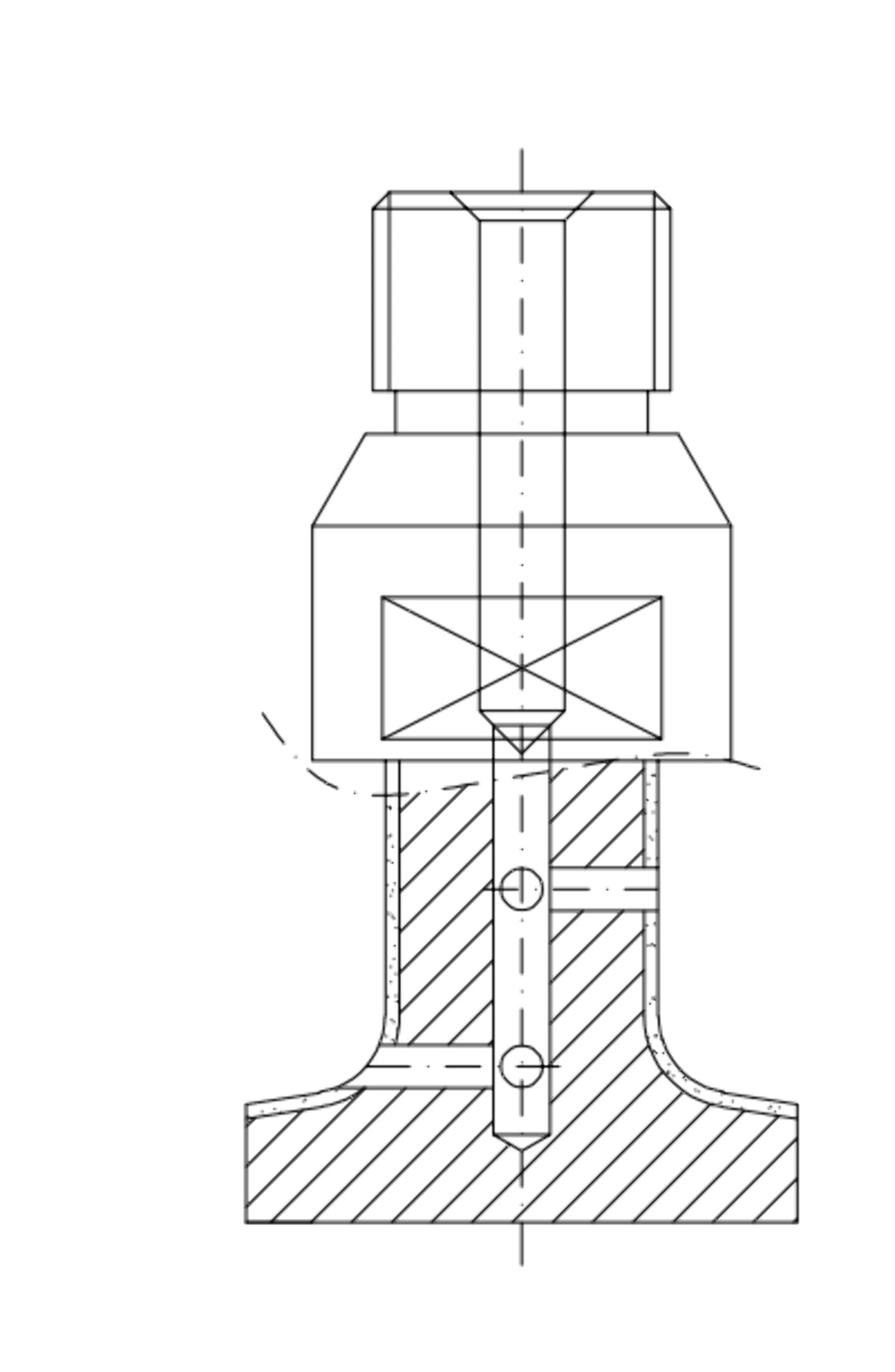 Line 20 Sink Hole, A20 r5 PFD (20mm r5 Eased Edge Polished Face Down (¼ ...