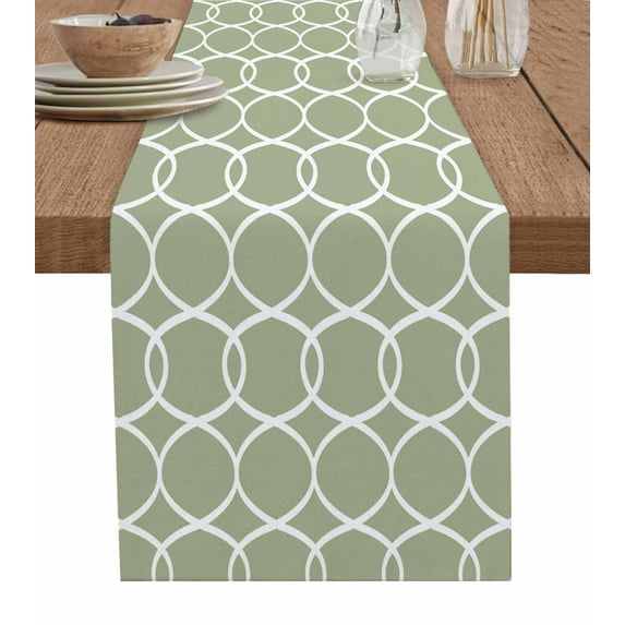 Line Abstract Mountain Scenery Sun Table Runner ration Home r Dinner ...