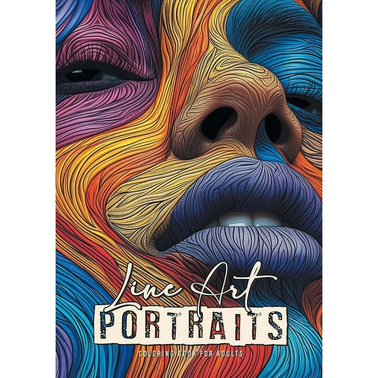 adult coloring book abstract