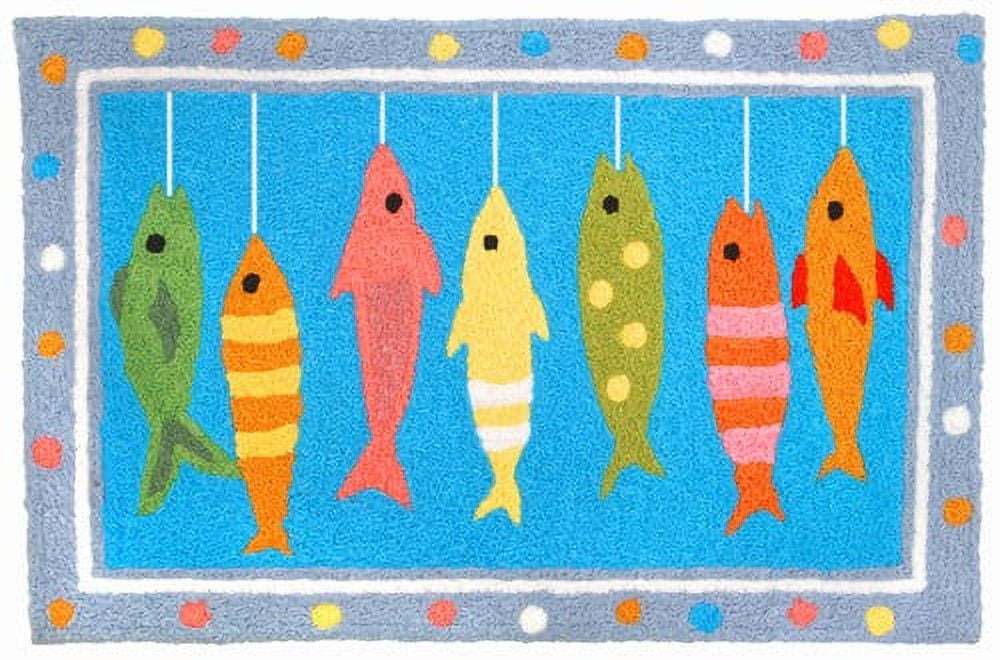Line Caught Jellybean Accent Washable Rug 20" x 30" JB-AB029 - Walmart.com