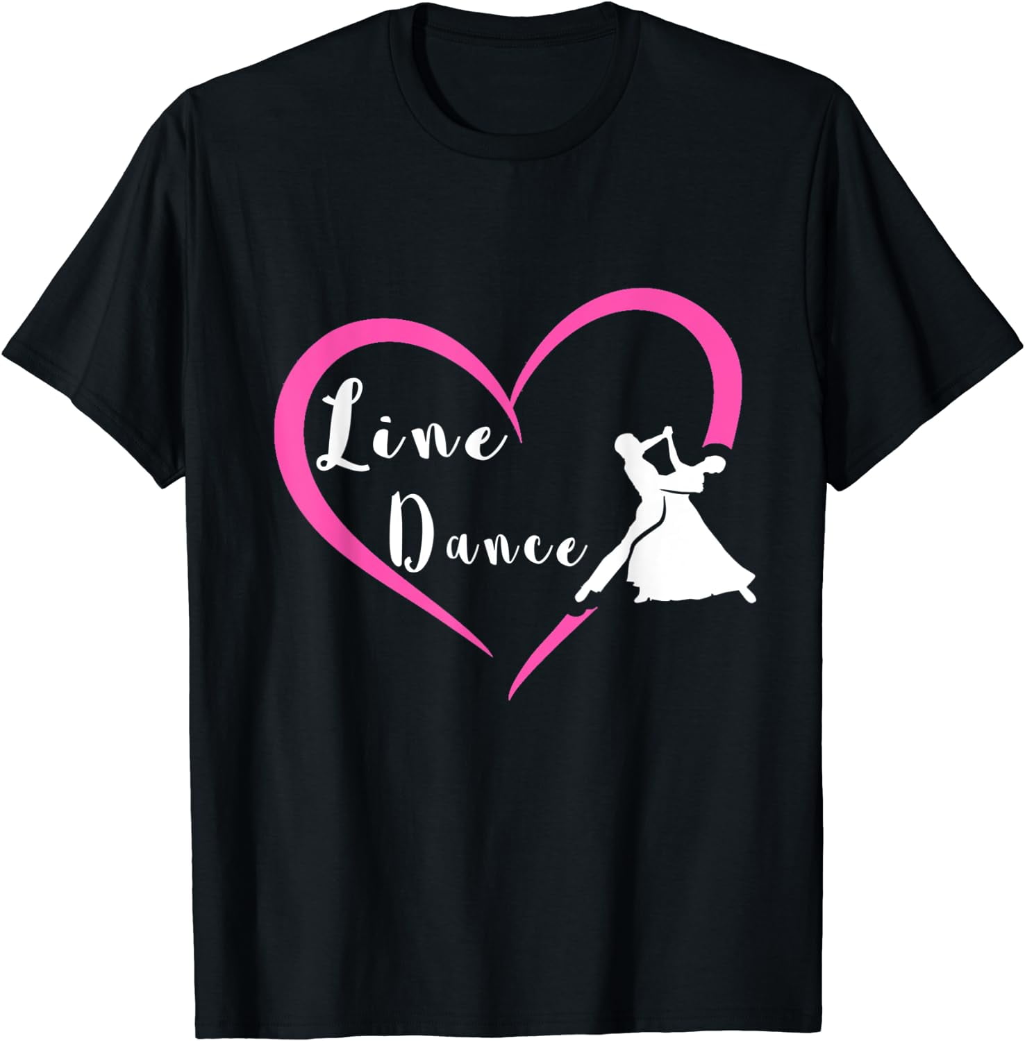 Line Dance Partner Western Country Line Dancing Pair T-Shirt Black ...