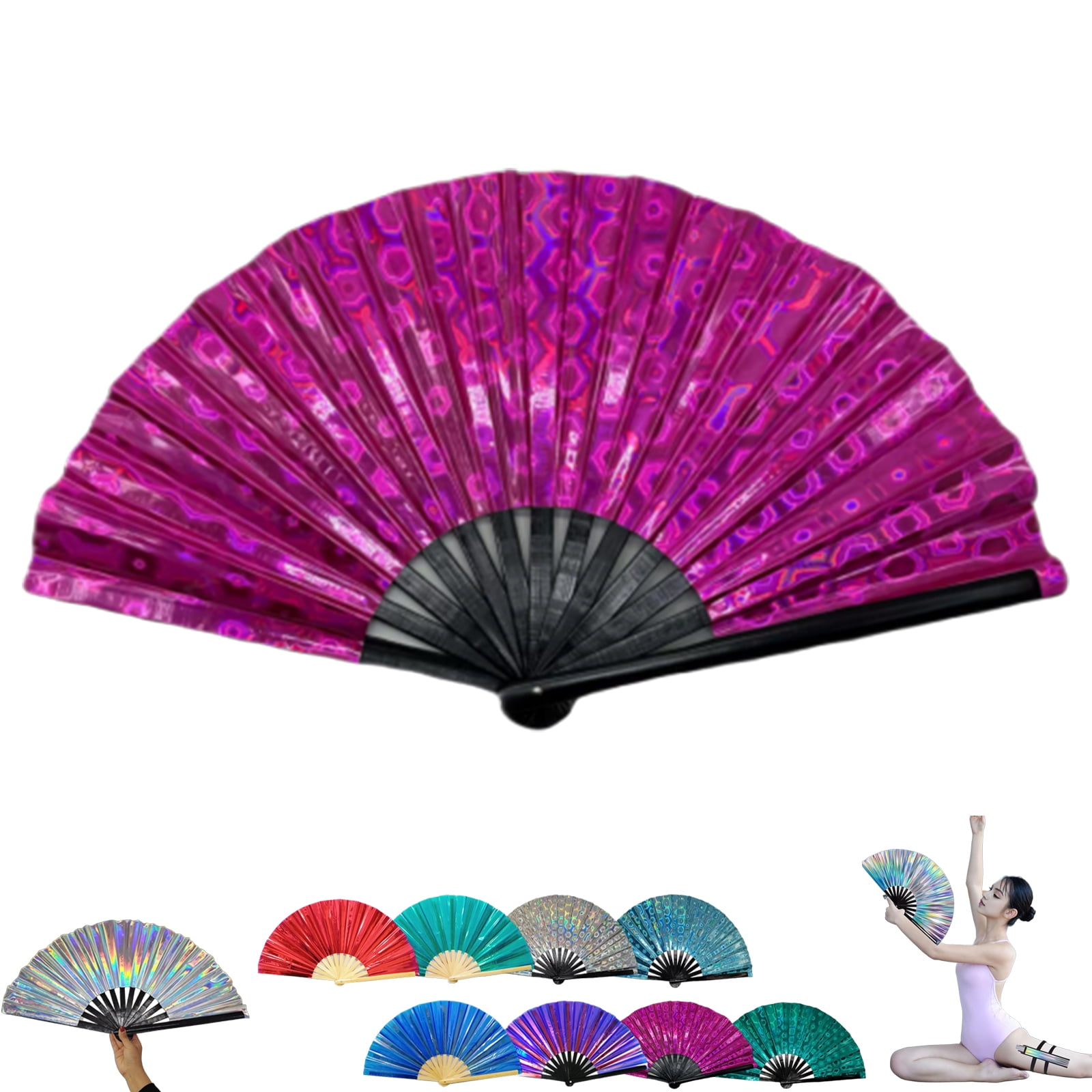 Line Dance Popping Fan, Line Dance Fans that Make Sounds, Large Hand ...