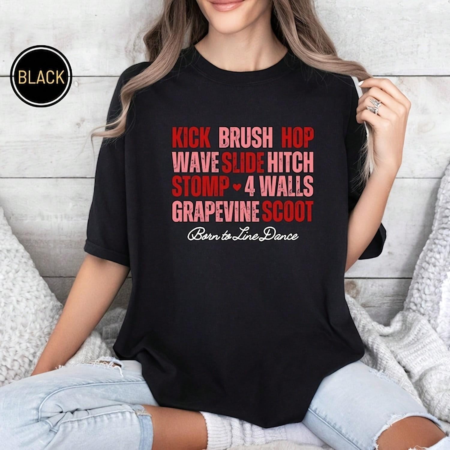 Line Dance Steps Red, Cool Country Dancing Shirt, Line Dance Gifts ...