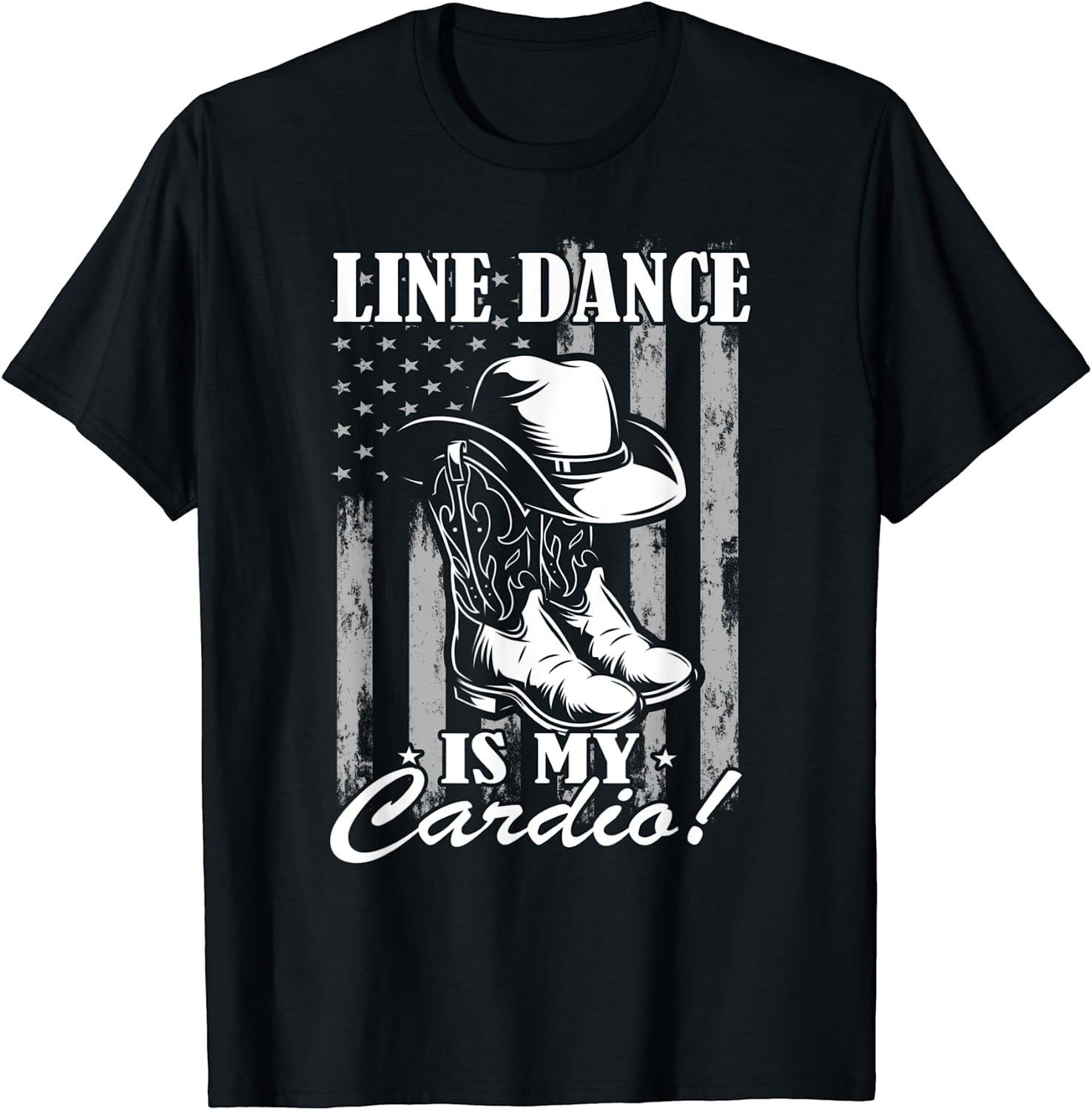 Line Dance is my Cardio | Country Music Line Dancing T-Shirt - Walmart.com