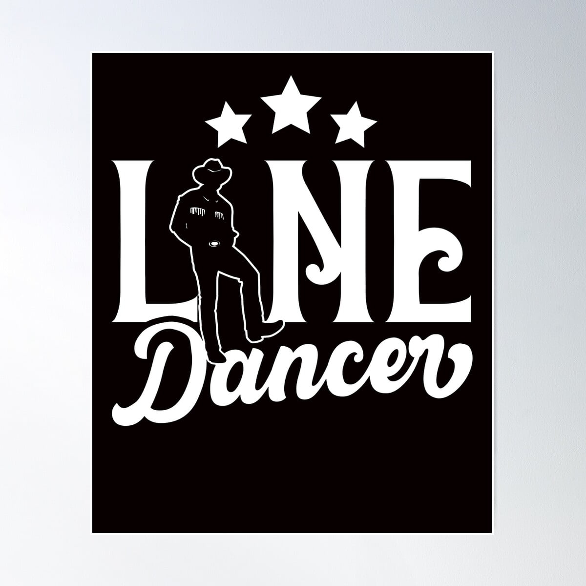 Line Dancer Choreographer Western Country Music Linedance Poster Wall ...