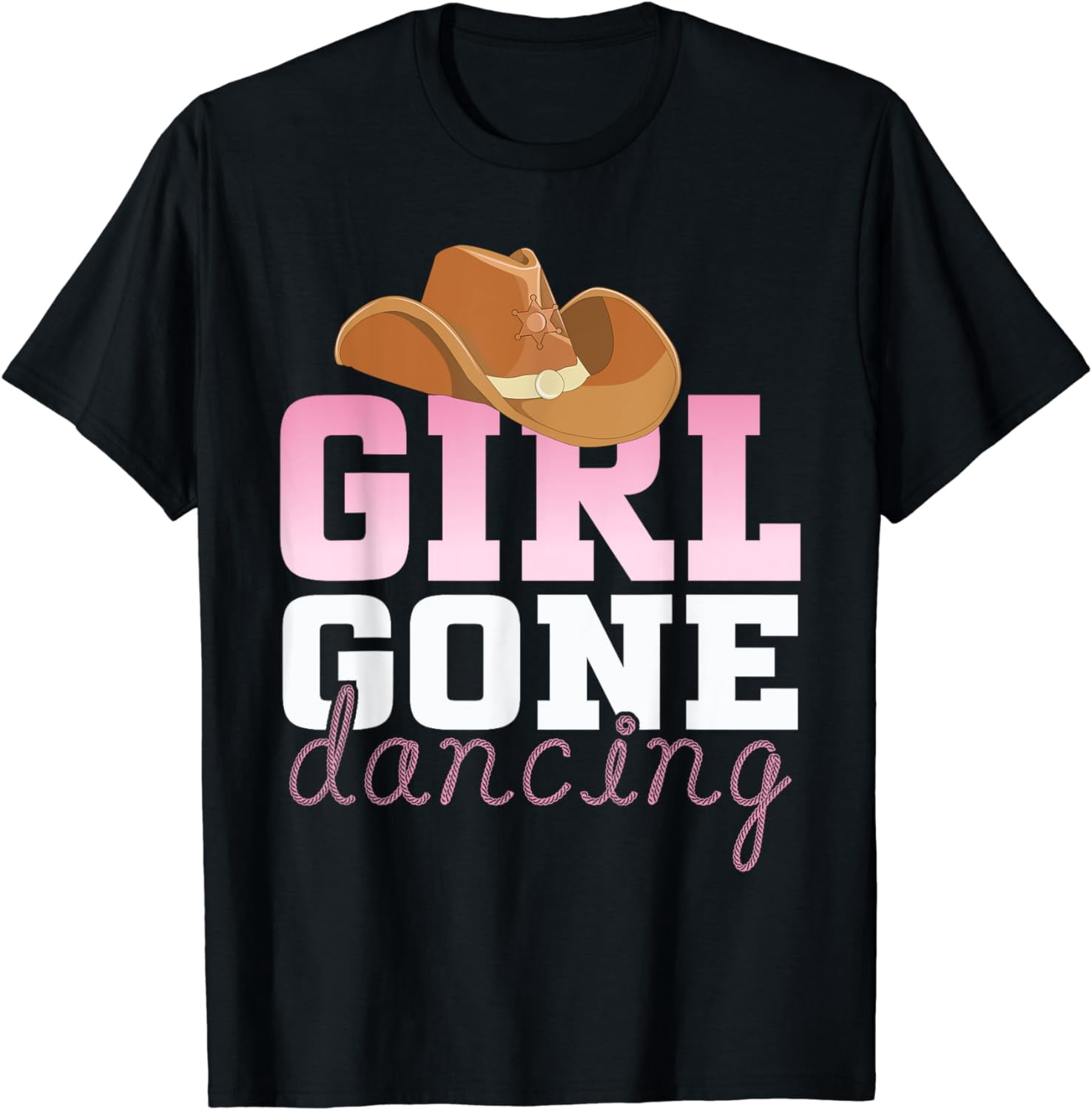 Line Dancing Girl Gone Dancing Line Dance Western Cowboy T-Shirt ...