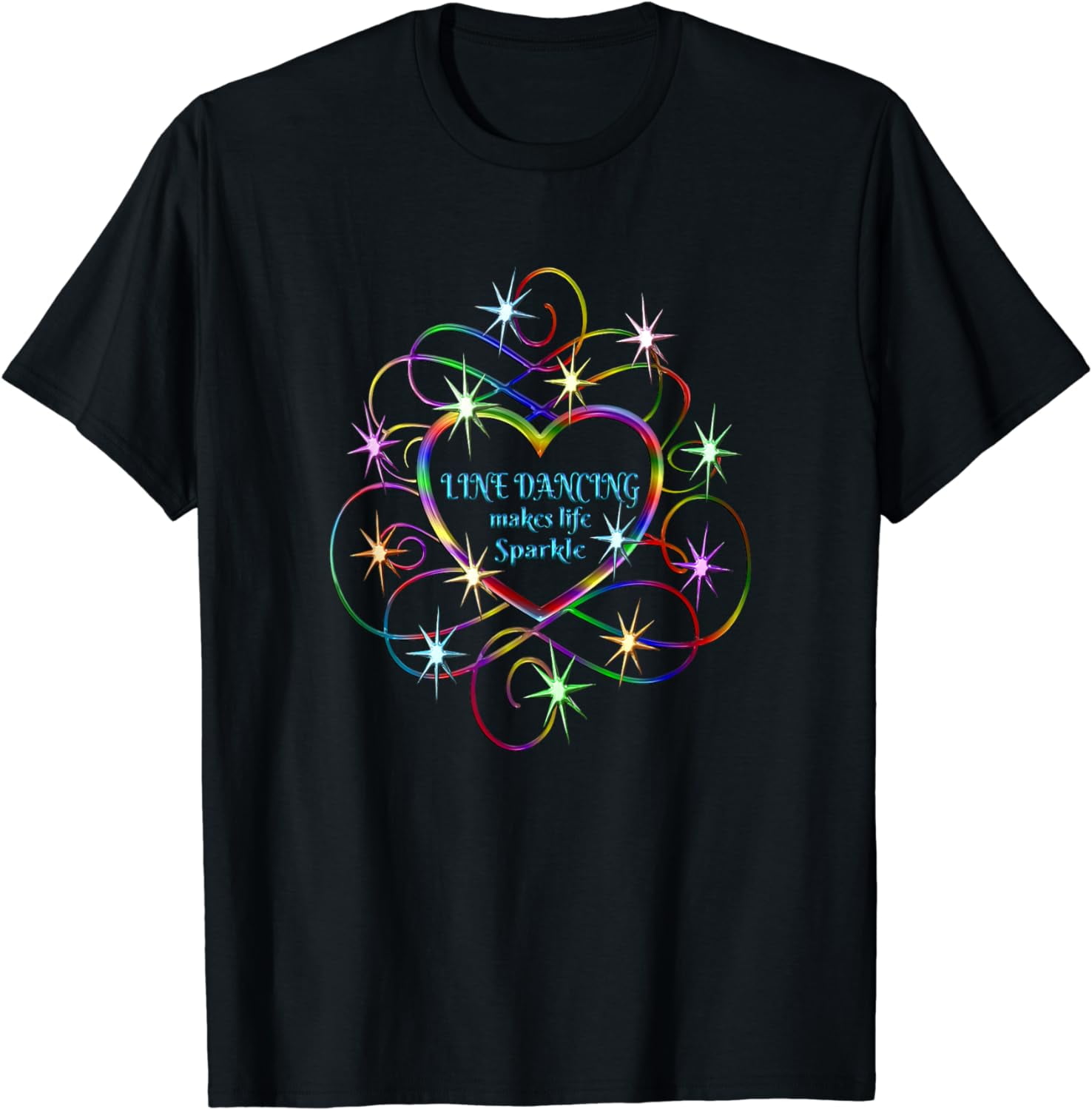 Line Dancing Makes Life Sparkle Short T-Shirt - Walmart.com