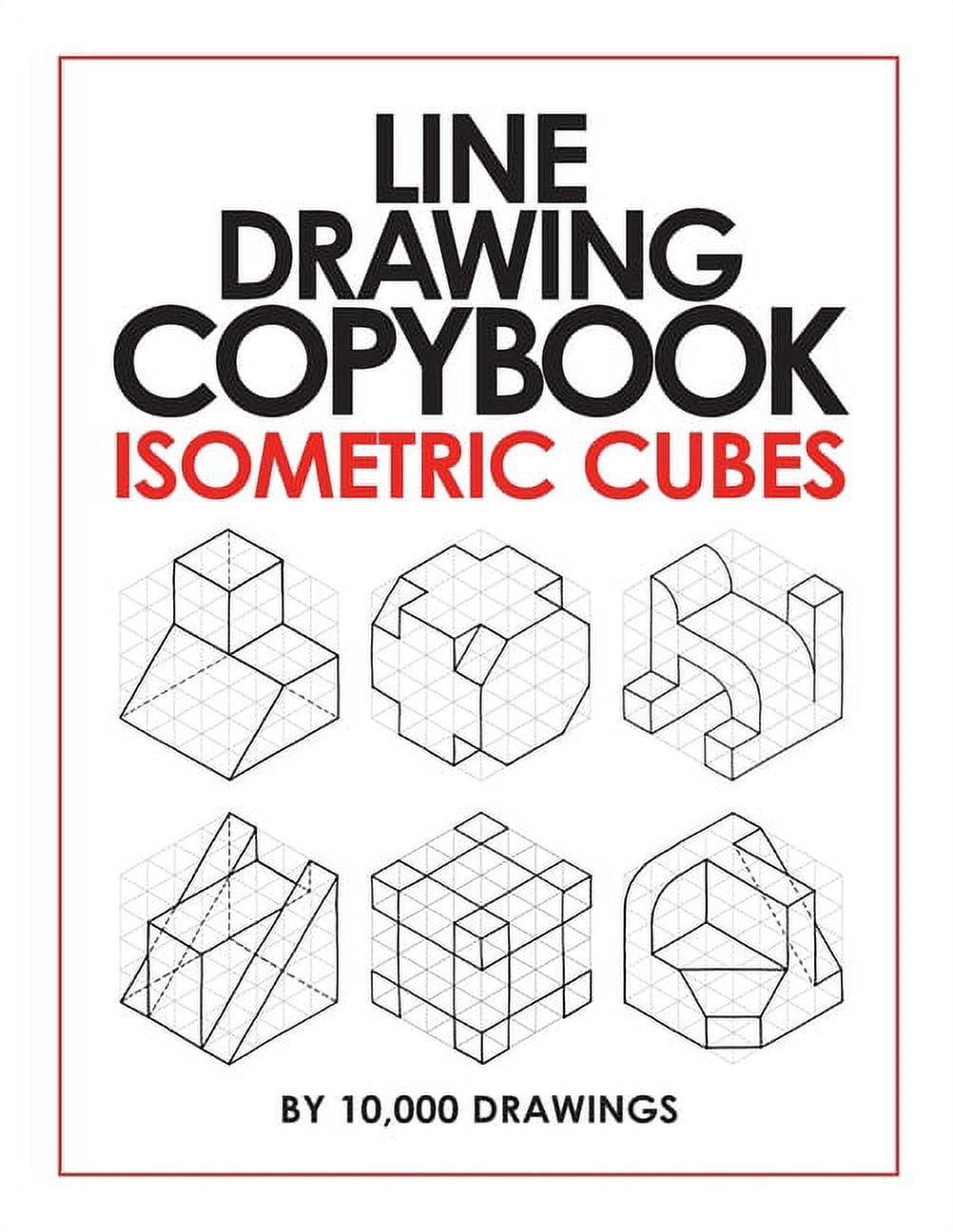 Line Drawing Copybook Isometric Cubes, (Paperback) - Walmart.com