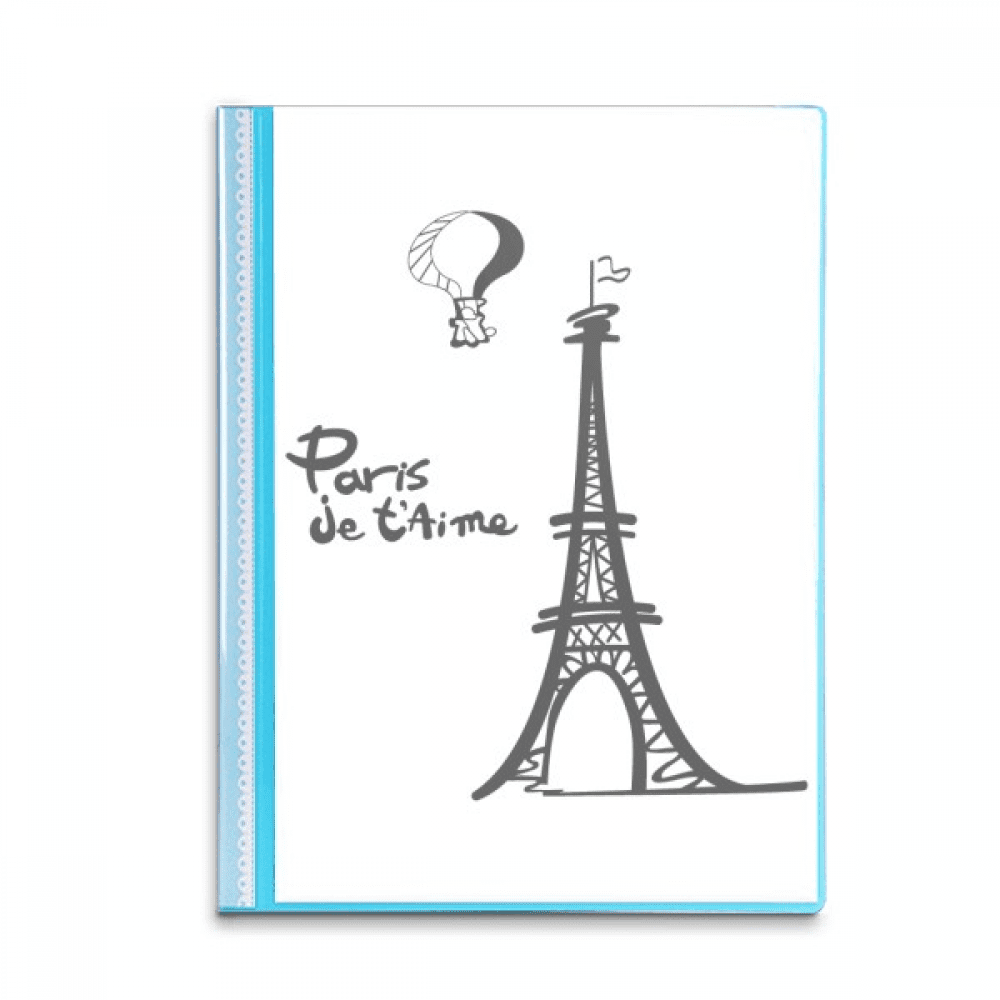 Line Drawing Eiffel Tower Outline Paris Book Sheet Protectors Portfolio ...