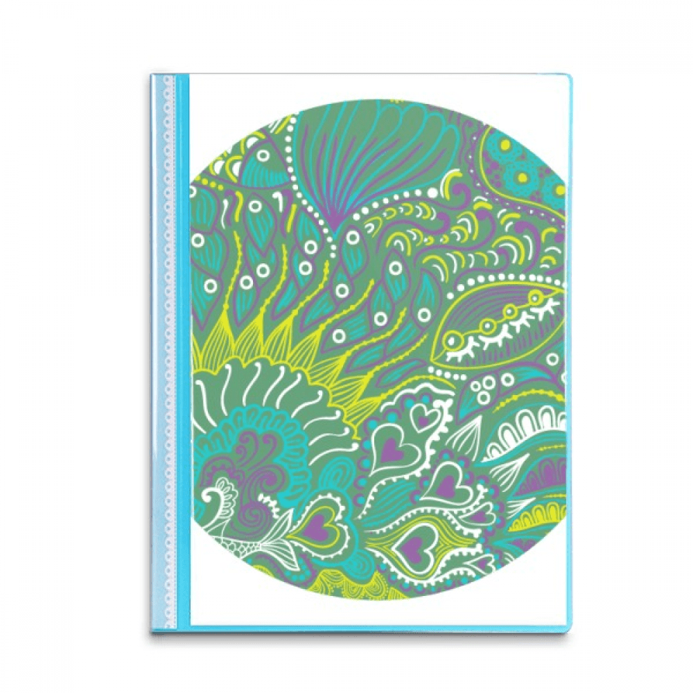 Line Drawing Green Fishes Book Sheet Protectors Portfolio Binder Folder ...