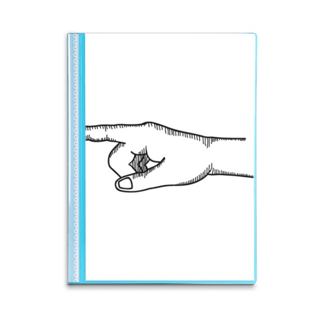 Line Drawing Left Gesture Pattern Book Sheet Protectors Portfolio ...