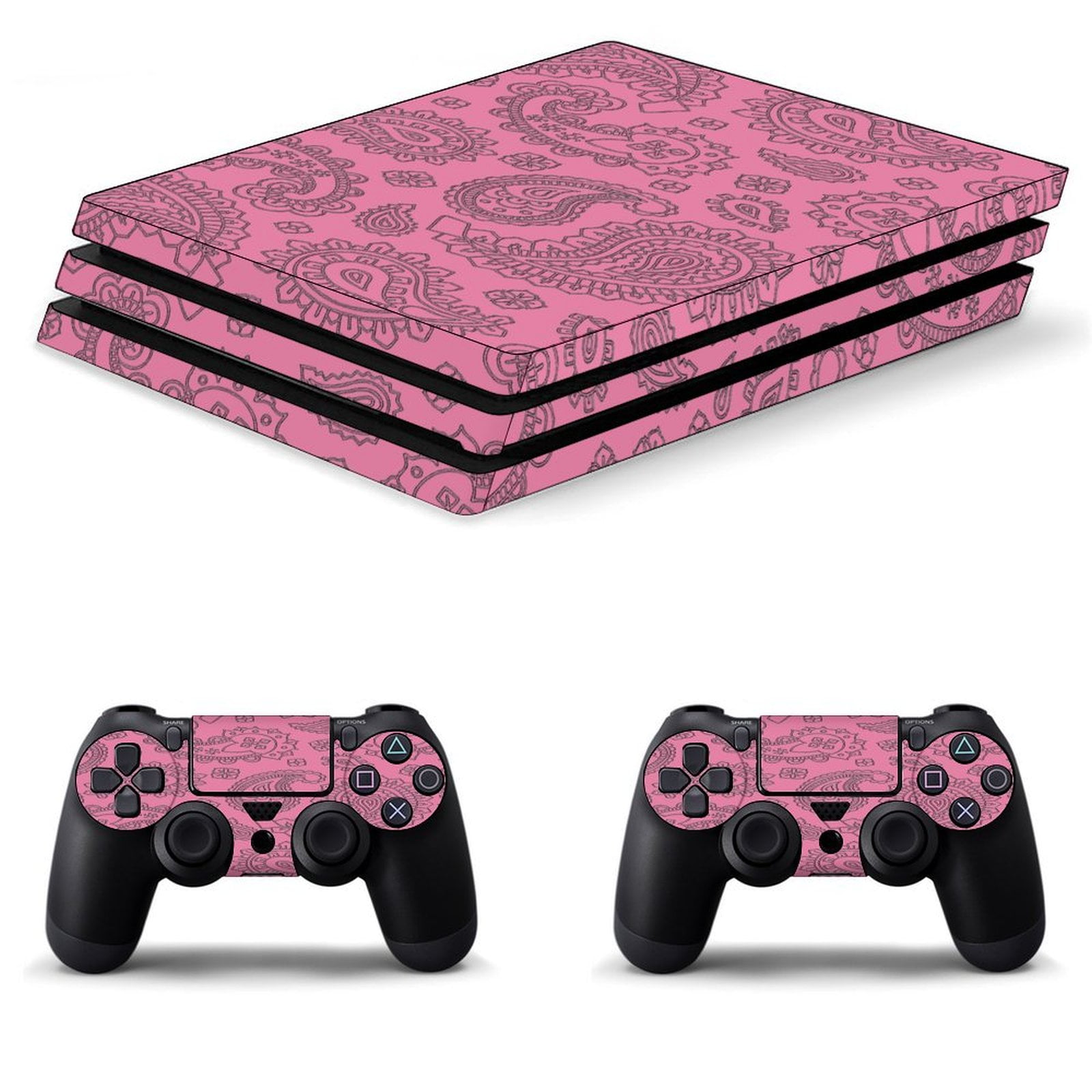 Line Drawing Paisley PS4/PS4 Pro/PS4 Slim Skin Sticker For Console And ...