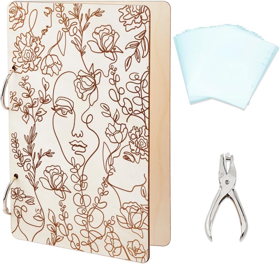 Line Figures Greeting Card Organizer Abstract Lines Postcard Binder ...