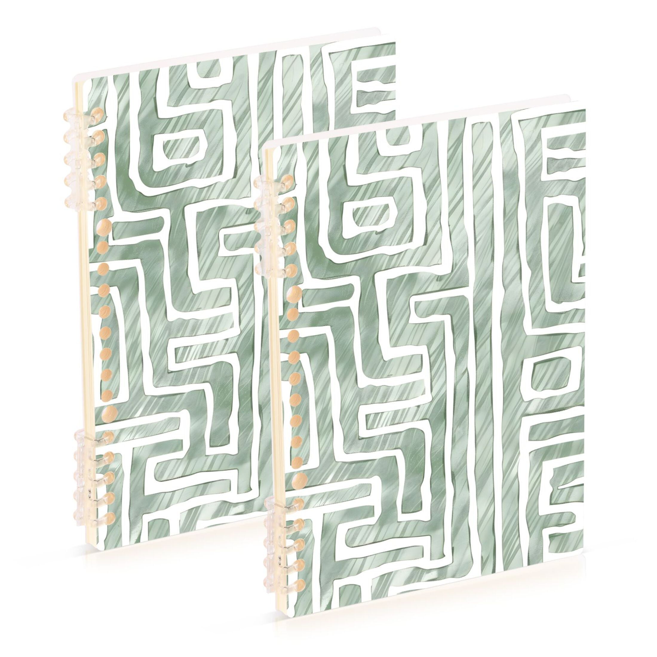 Line Graffiti 2 Pcs Spiral Notebooks 60 Sheets 120 Pages A5 Journal ...