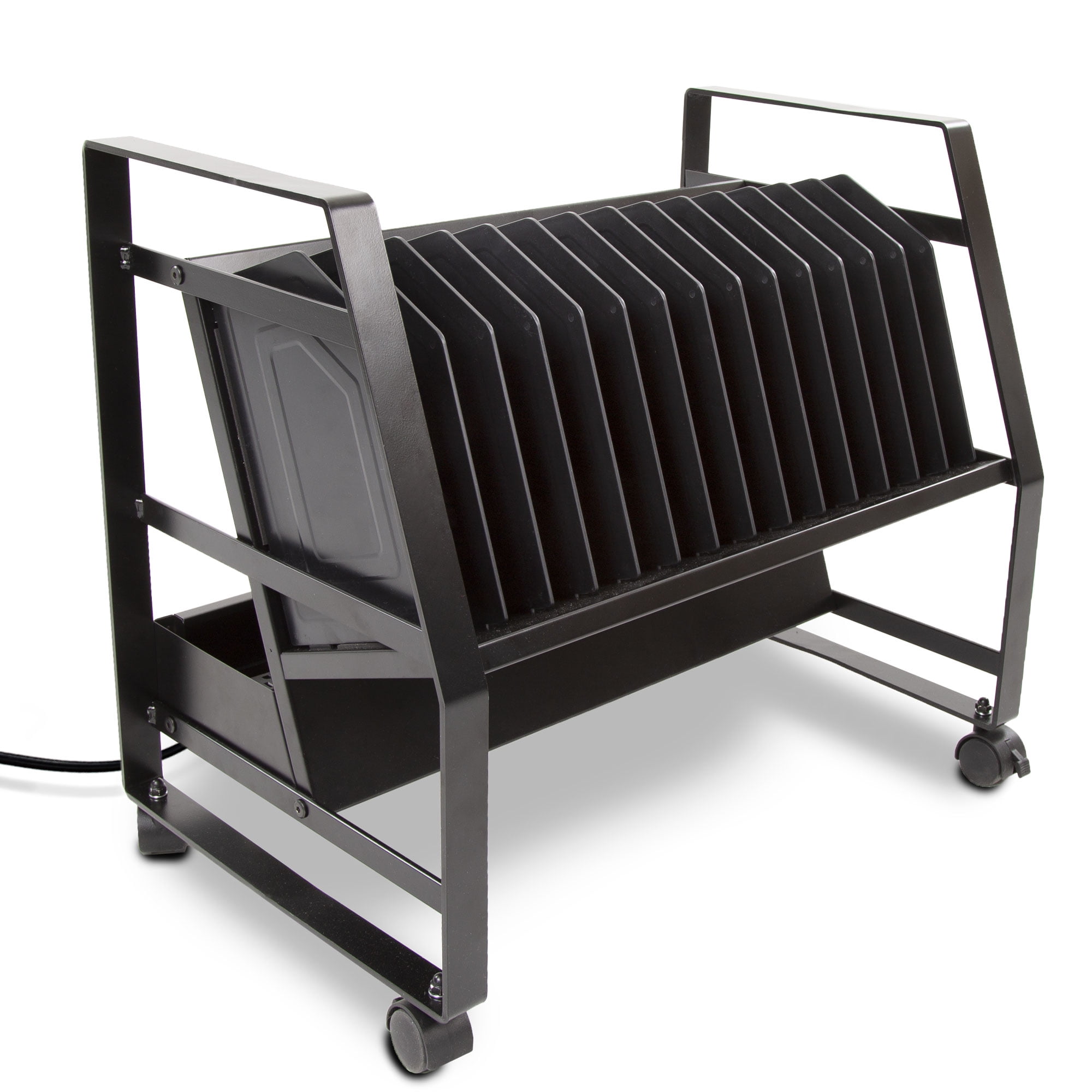 Line Leader 14 Unit Open Charging Cart for Tablets, Chromebooks & More ...