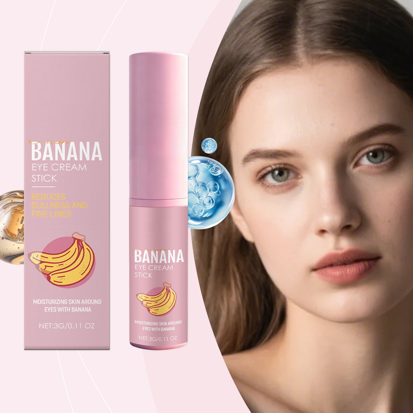 Line-Lightening Hydrating Eye Cream Stick with Roller, Anti-Wrinkle ...