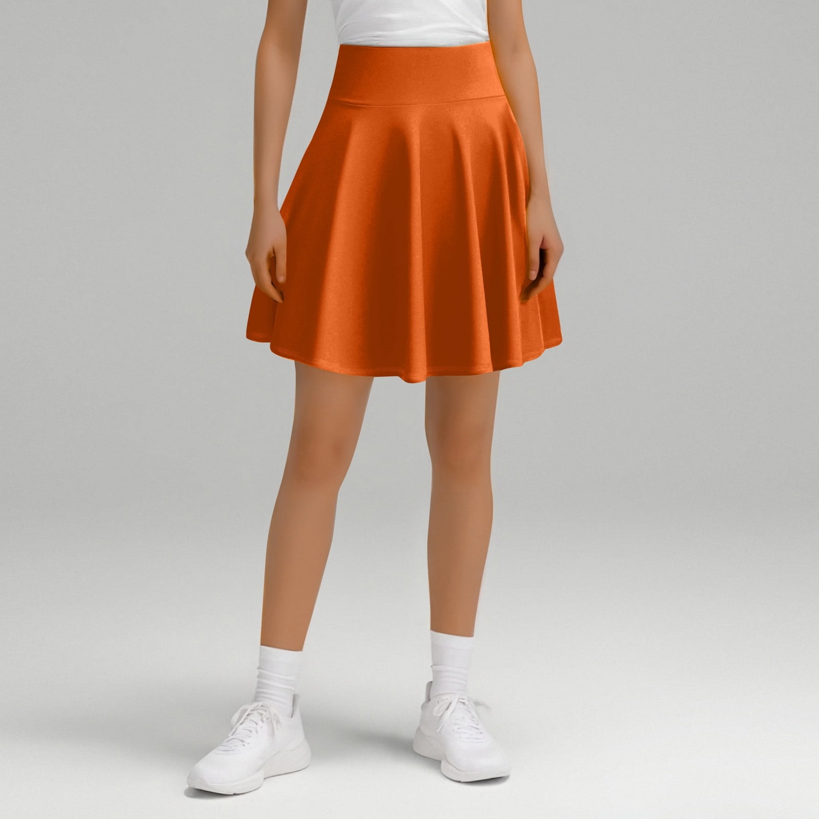 A Line Midi Skirt For Women Versatile 45CM Pleated Half Skirt ...