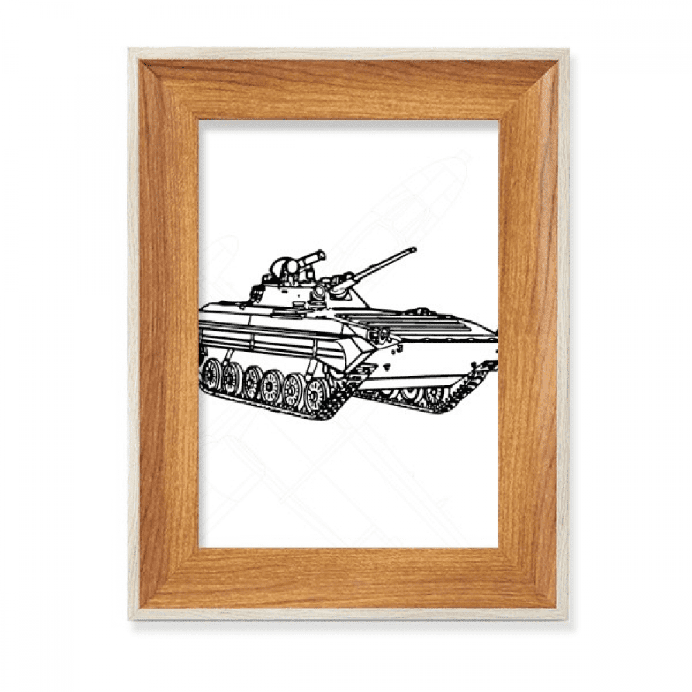 Line Military Desktop Wooden Photo Frame Display Picture Art Painting ...