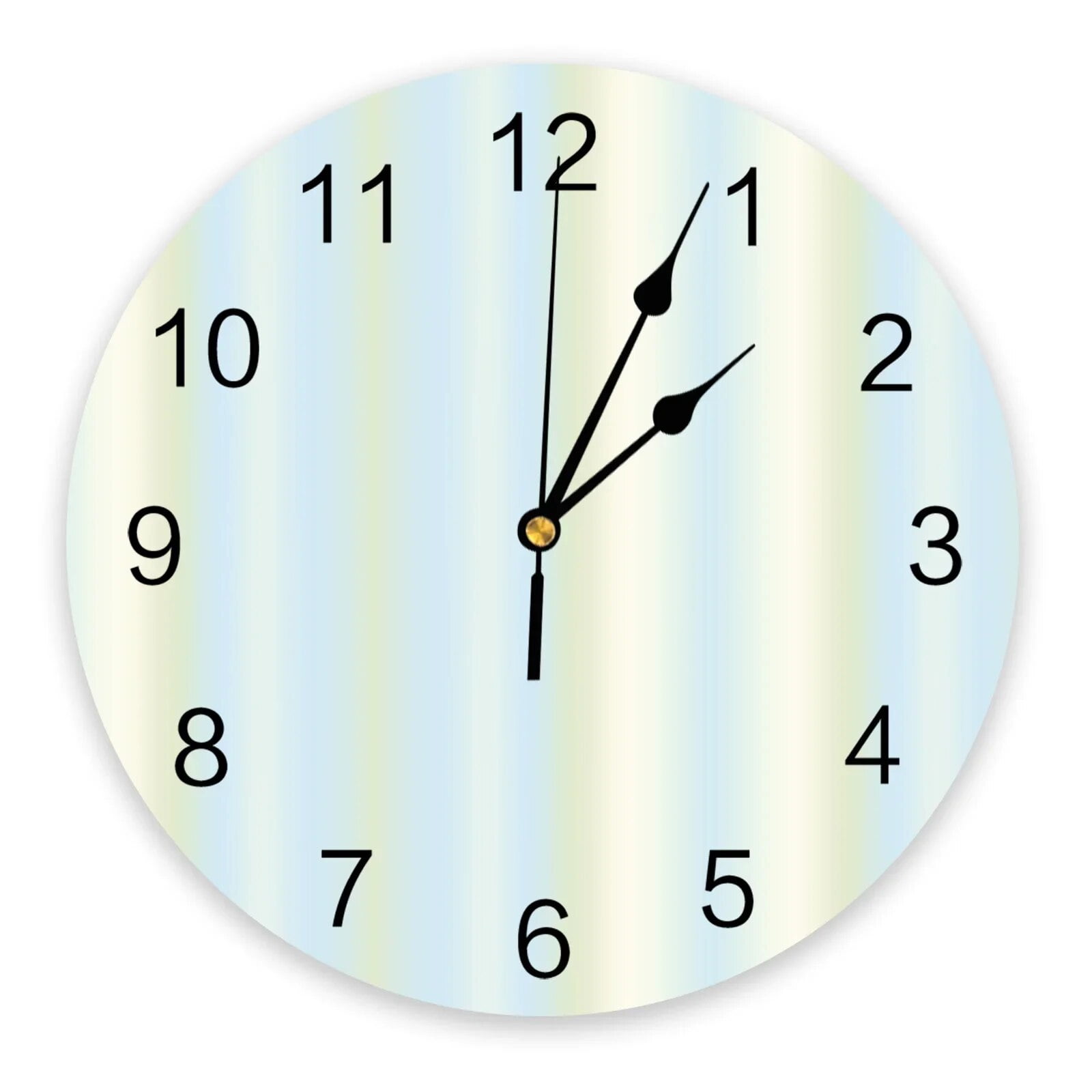 Line Minimalism Gradient Abstraction Large Wall Clock Dinning ...